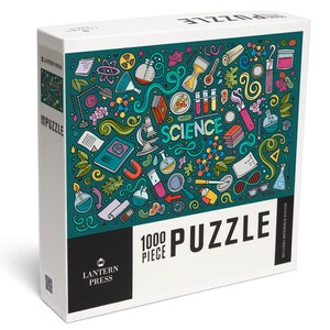 Puzzle Science Icons Collage 1000 Pieces Unique Jigsaw - Etsy