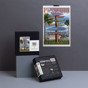 Puzzle St. Augustine Florida Destinations Sign 1000 - Etsy