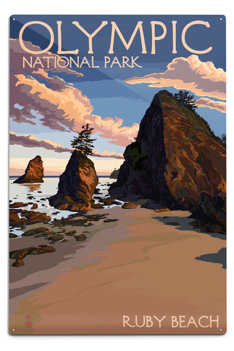 Prints Signs Olympic National Park Washington Ruby Beach - Etsy