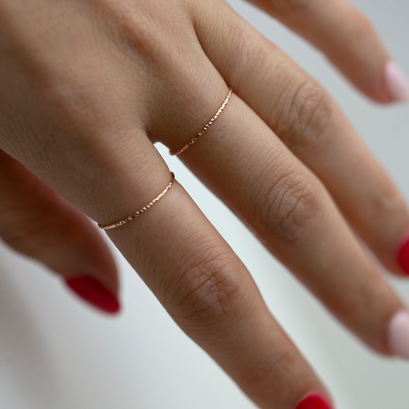 Dainty Stacked Ring - Etsy