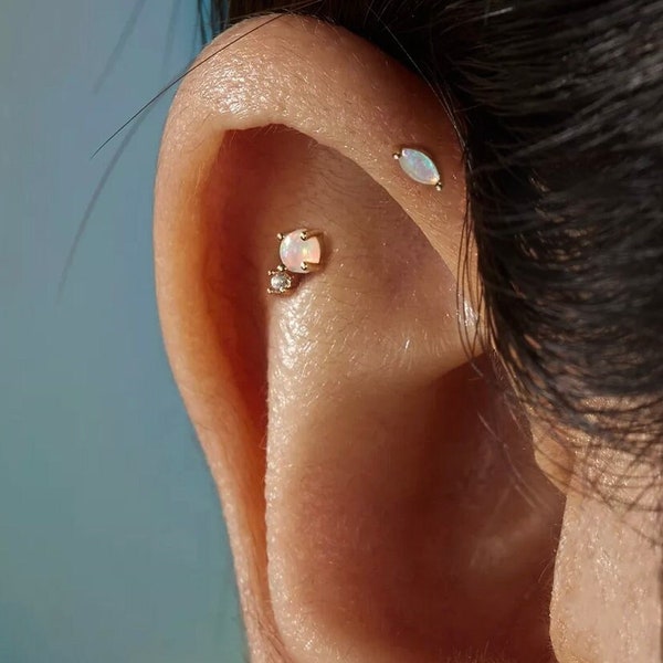 Flat Back Earring - Etsy