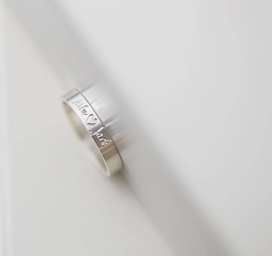 Personalized Rings / Ring With Custom Engraved / Inside - Etsy