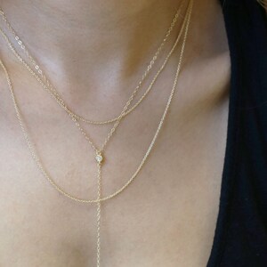 Lariat and Double Chain Layered Necklaces Set Combo - Set of 2 ...