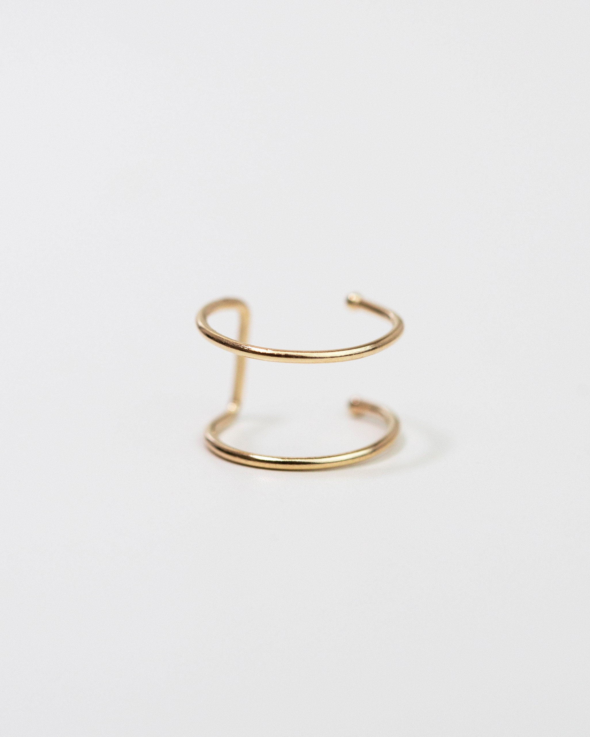 14k Solid Gold Ear Cuff No Piercing Jewelry | Trendy Ear Gold Ear Cuff ...