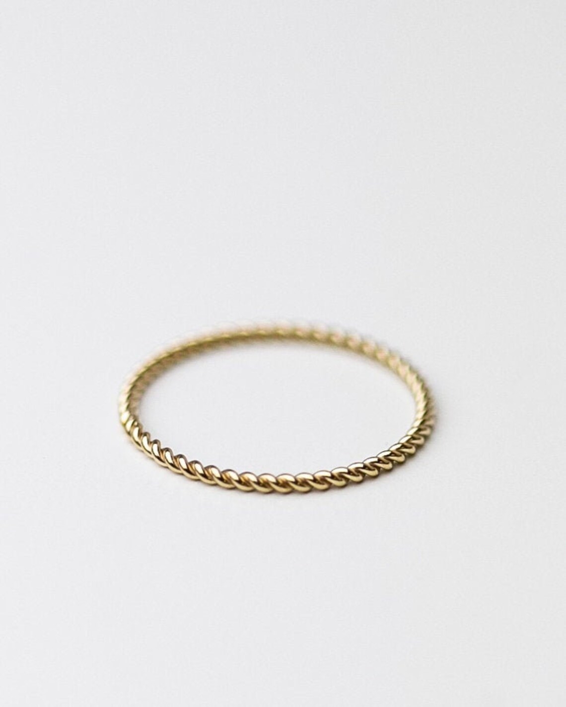 Twisted Stacking Ring Dainty Stacking Rings Simple Gold | Etsy