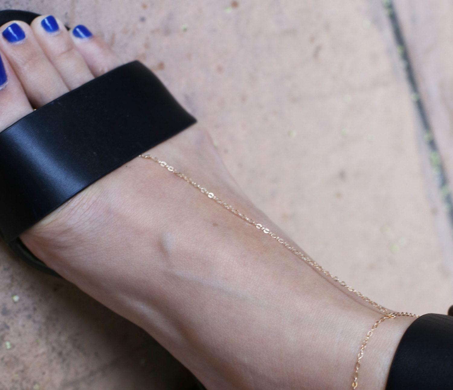 Simple Anklet Chain Toe Chain Anklet . Dainty Chain Anklet . | Etsy Canada