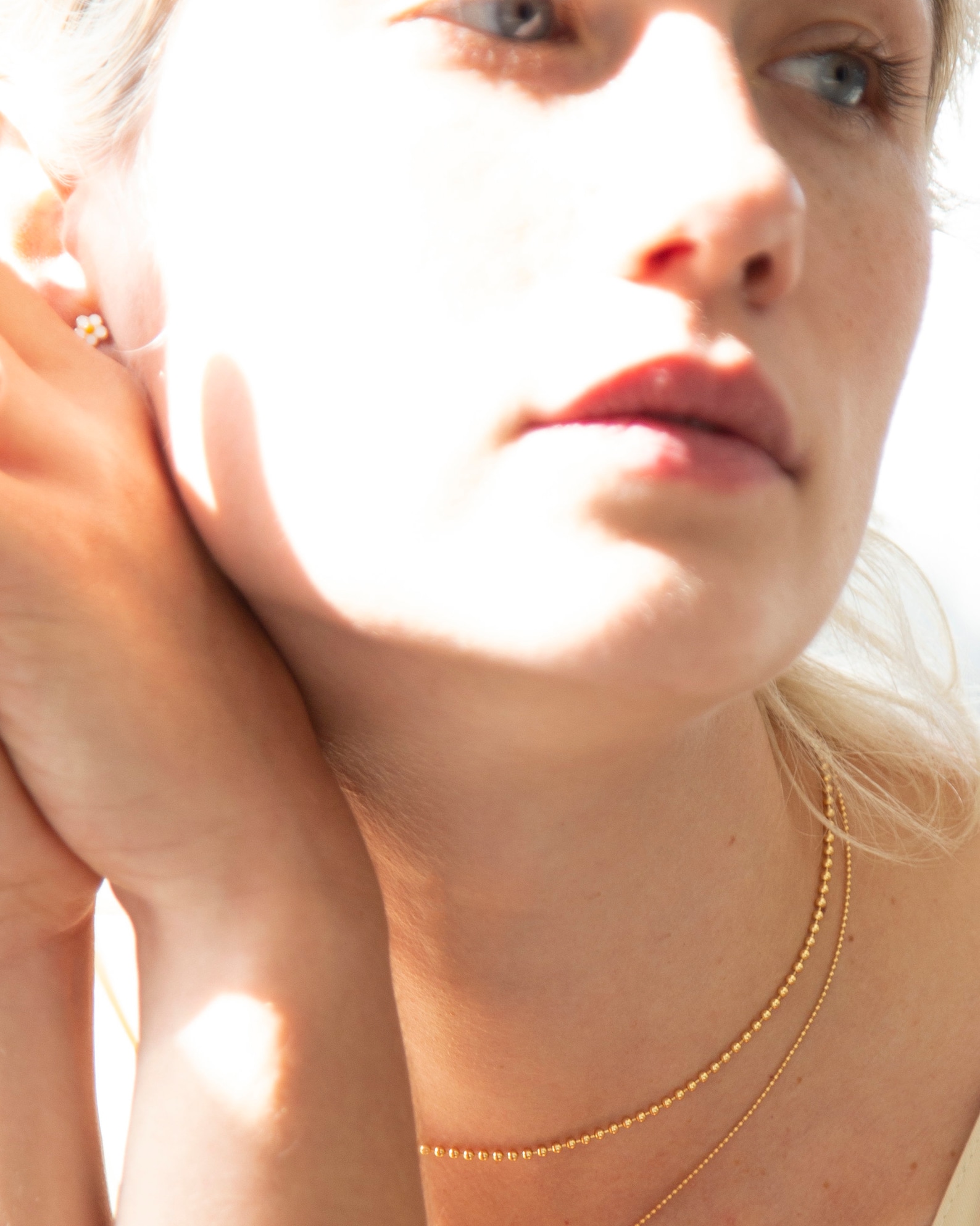 Bead Chain Necklace // Gold Filled Sterling Silver Bead Chain - Etsy