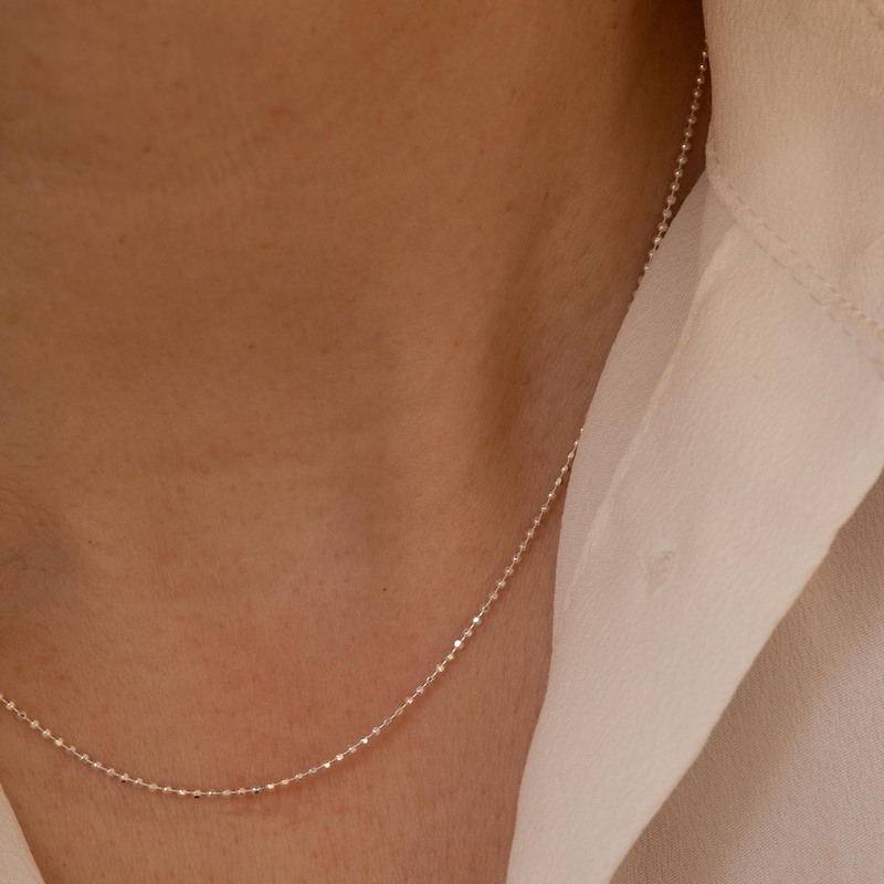 Silver Sparkle Ball Chain - Etsy