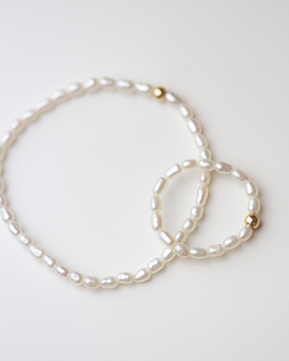Genuine Baby Pearl Bracelet / Pearl Comfort Stretchy Bracelet - Etsy