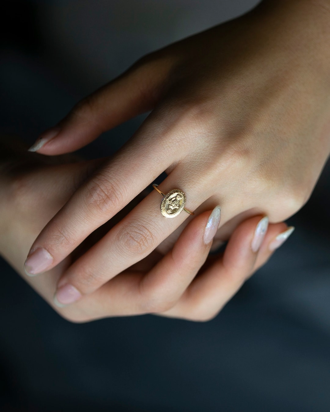 Virgin Mary Ring | Religious Jewelry | Mary Ring in Gold Filled and ...