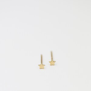 14K Mini Star Stud Earrings Solid 14k Gold Series Minimalist Gold Earrings Fine Jewelry Gifts ...