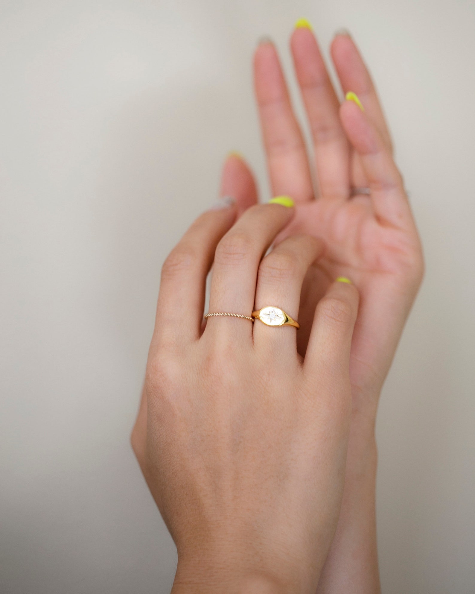 Twisted Stacking Ring Dainty Stacking Rings Simple Gold | Etsy