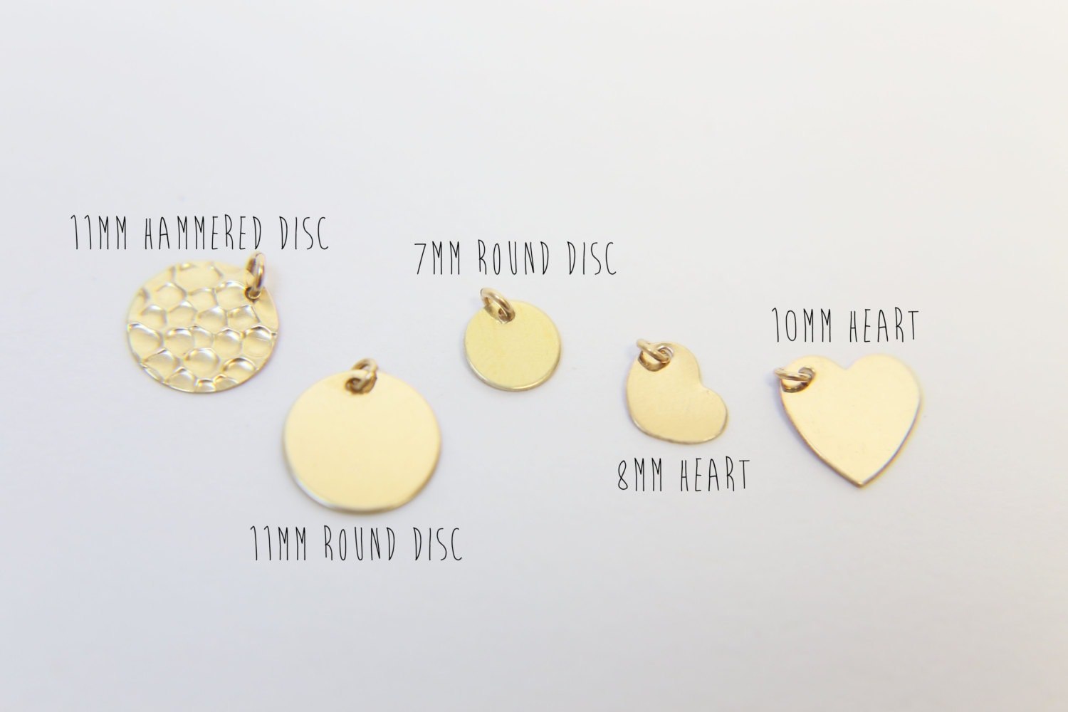 Add on Disc Charm Add a Gold Filled//sterling Silver Charm - Etsy