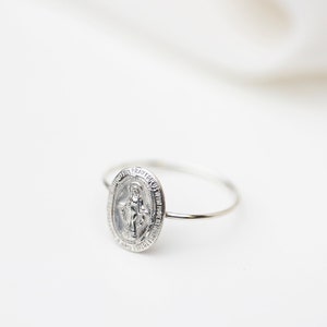 Virgin Mary Ring | Religious Jewelry | Mary Ring in Gold Filled and ...