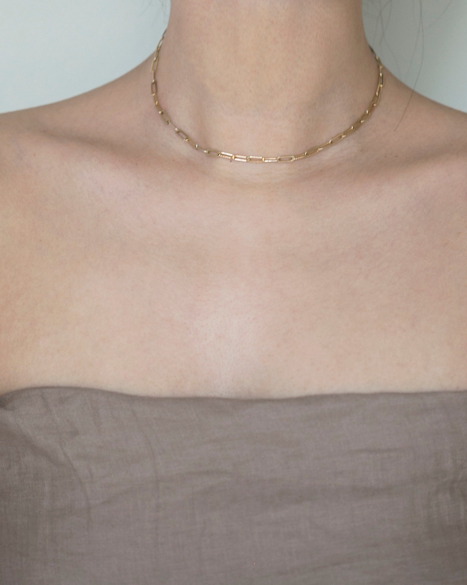 Box Chain Choker Necklace // Heavy Chain Chokers // Boho Short - Etsy