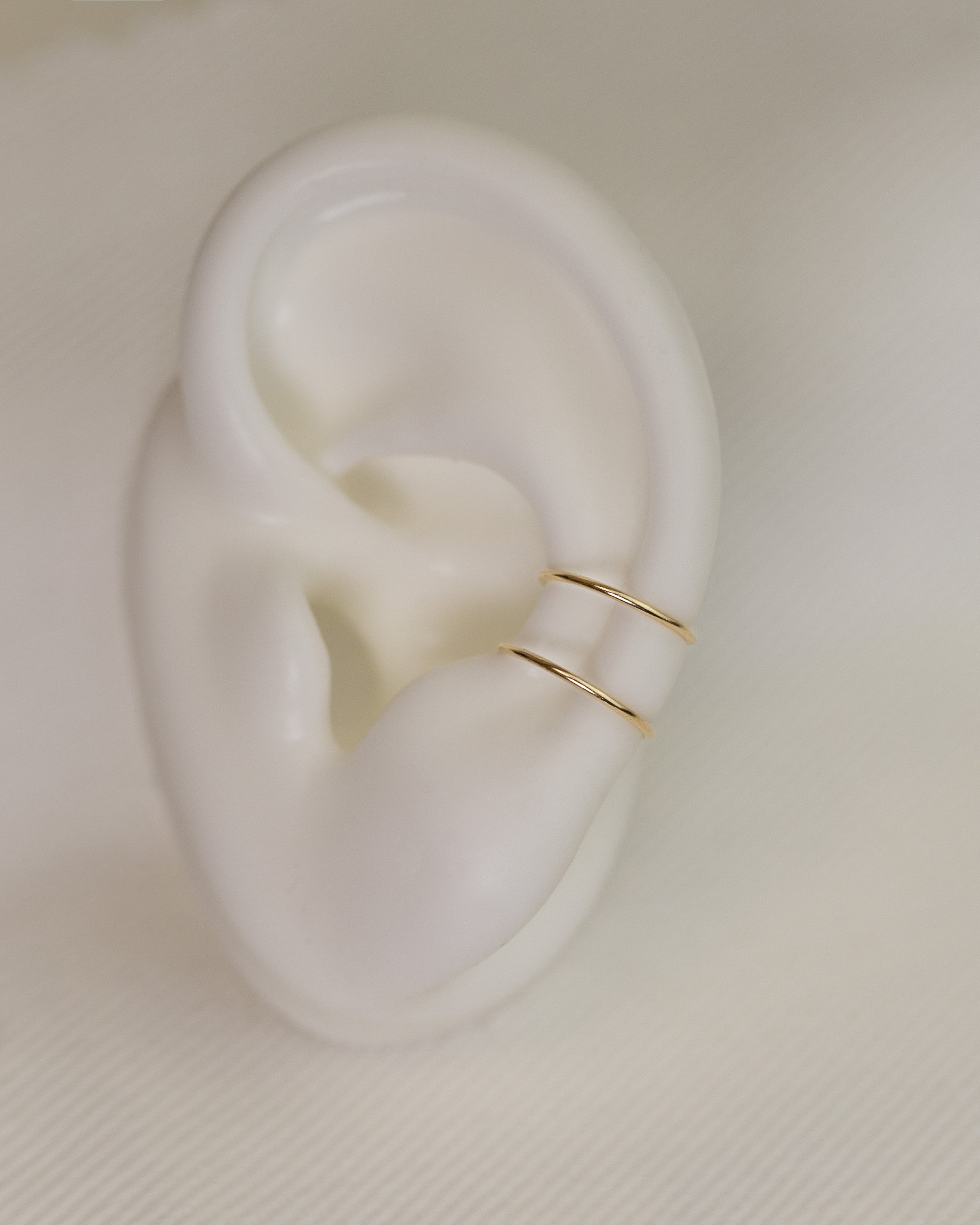 14k Solid Gold Ear Cuff No Piercing Jewelry | Trendy Ear Gold Ear Cuff ...