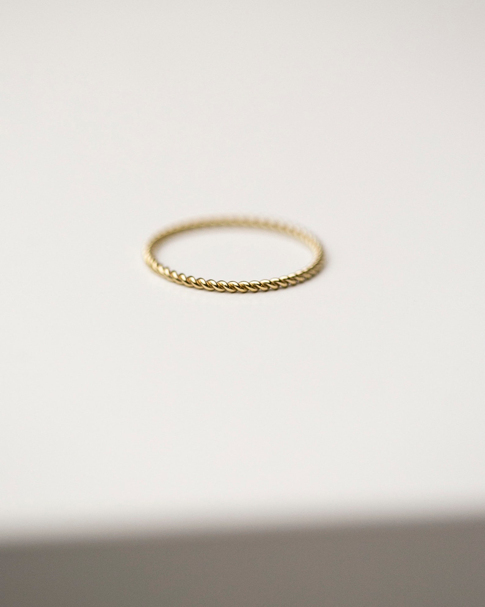 Twisted Stacking Ring Dainty Stacking Rings Simple Gold | Etsy