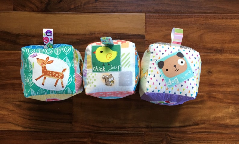 Handmade Fabric Blocks ABC 123 Soft Stuffed 5 Inch Baby - Etsy