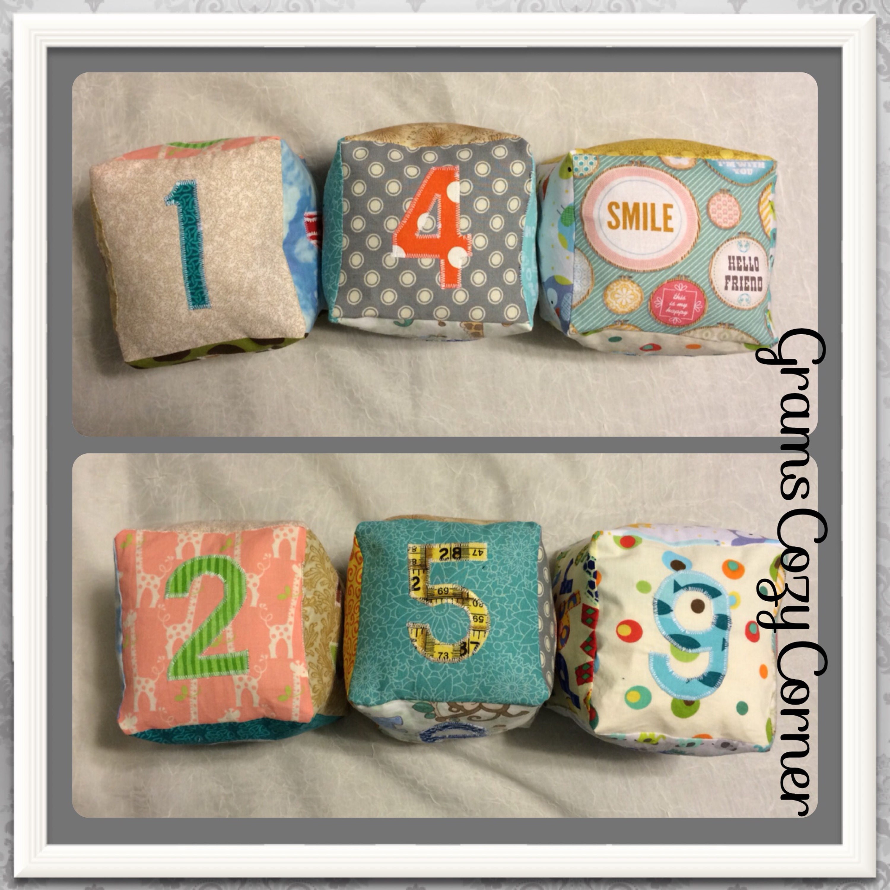 Handmade fabric blocks ABC 123 soft stuffed 4.5-5 inch | Etsy