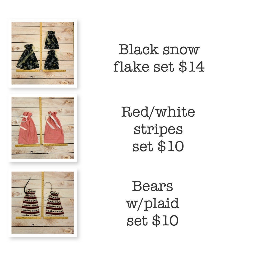 Fabric Gift Bags-colossal Closeout-gift Bags-trinket - Etsy