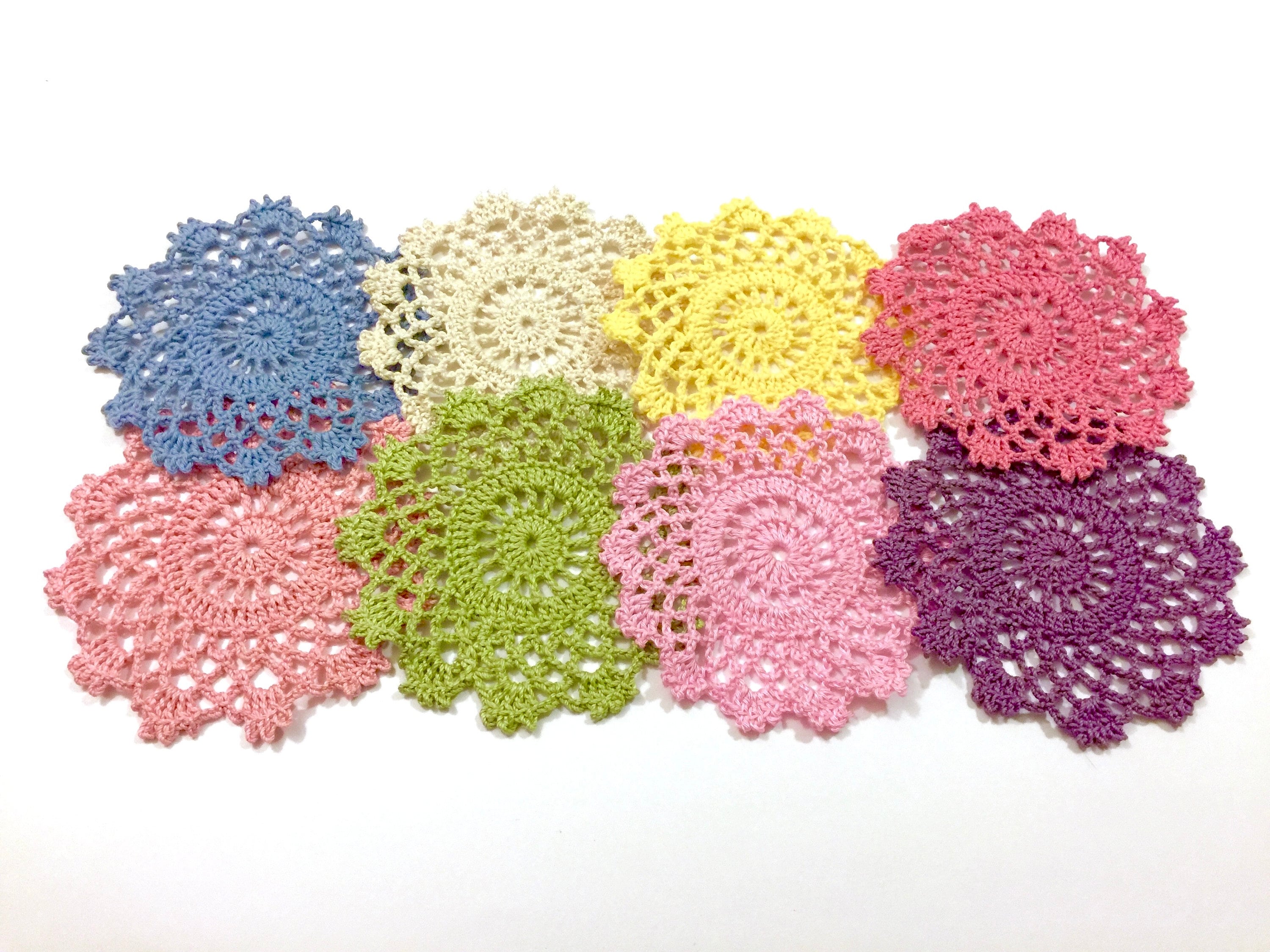Crochet Doilies Crochet Doily Crochet Mini Doilies Coffee Table Decor ...