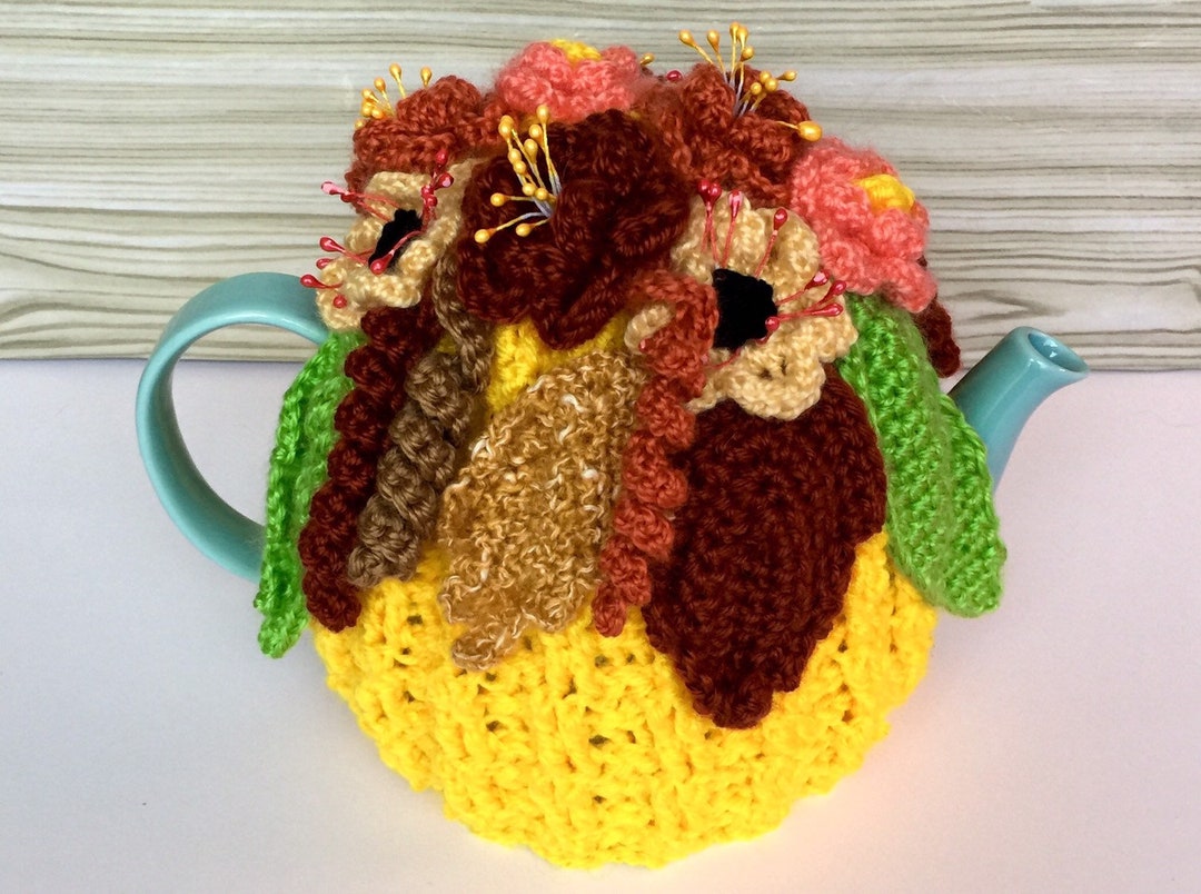 Knitted Tea Cosy Teapot Cozy Teapot Warmer Crochet Tea Cosy Tea Cosy ...