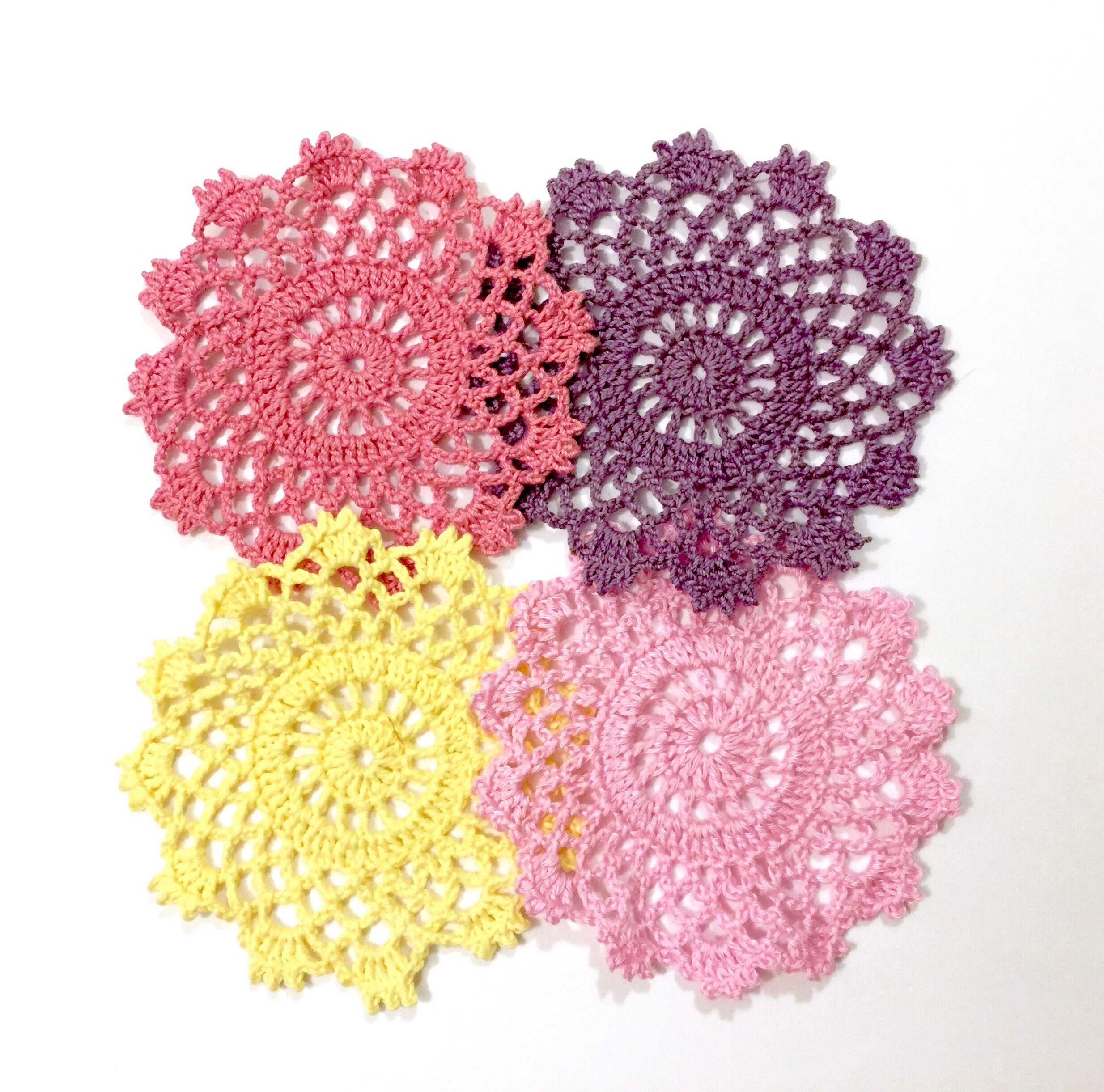Crochet Doilies Crochet Doily Crochet Mini Doilies Coffee Table Decor ...