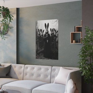 Rabbit Cult Priest of the Woods, Vintage Photography, Art Poster Print ...