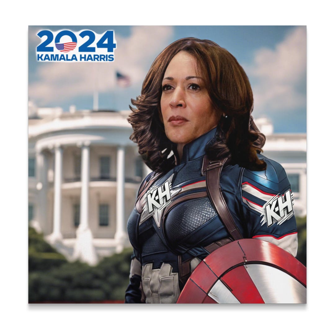 Kam2024 Presidential Campaign Wall Art, Female Superhero Poster ...