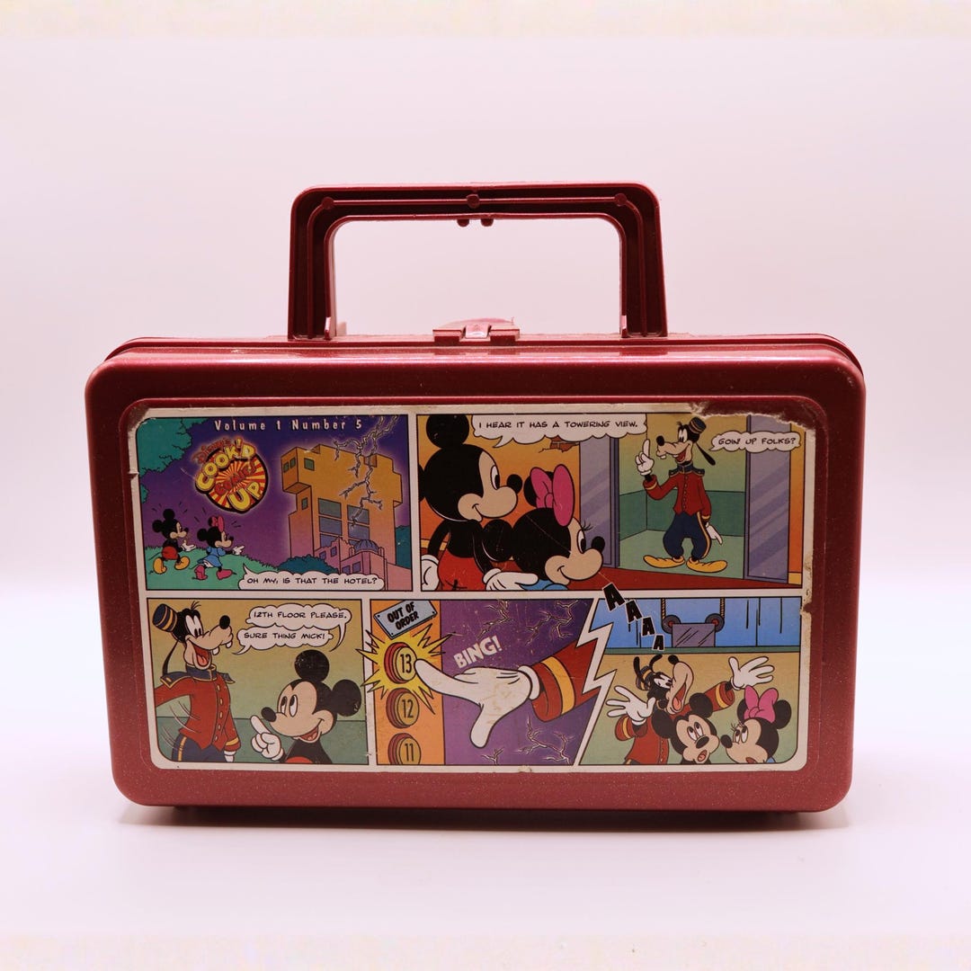 Disney's Cook'd up Comics Plastic Lunch Box - 1990's Vintage Disney ...