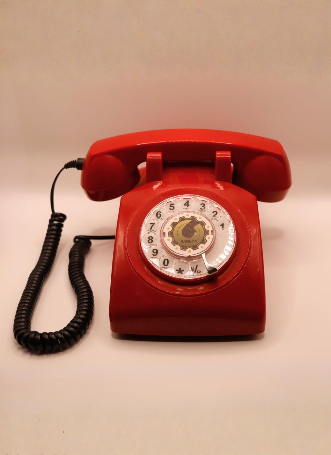 1960s Style - Sangyn Rotary Dial Phone - Retro Landline Desk Telephone ...