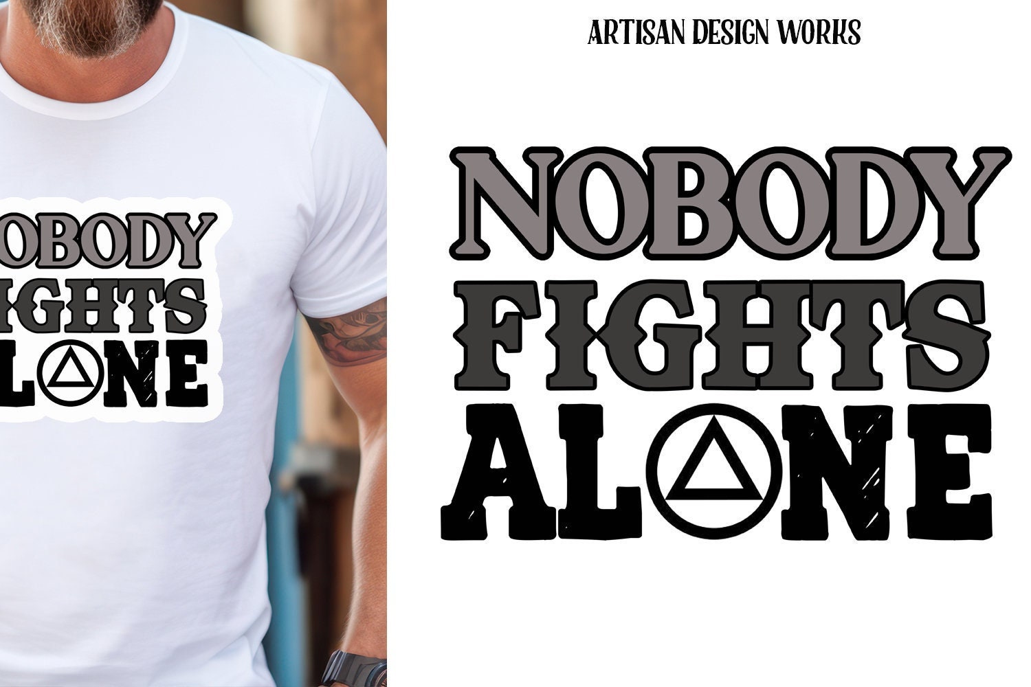 Nobody Fights Alone Recovery Sublimation Sober Sublimation Recovery ...