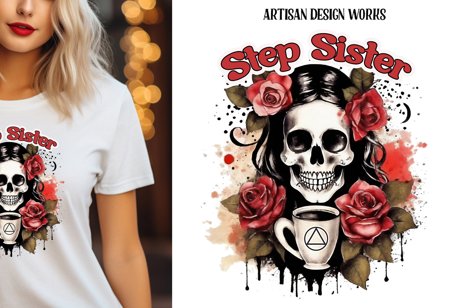 Step Sister 12 Step Recovery Sublimation Recovery Sublimation Skeleton ...