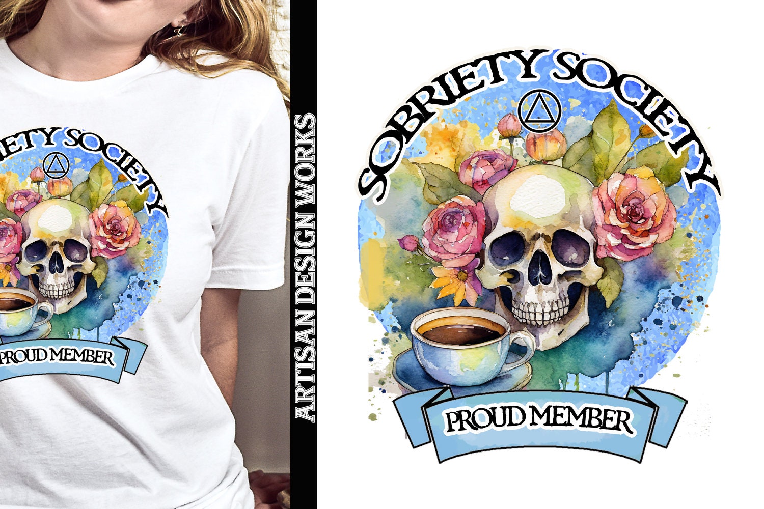 Sobriety Society Sober Sublimation Recovery Sublimation Recovery Shirt ...