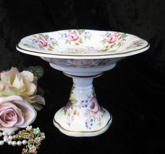 Dining & Serving Home & Living Fenton Bone China Tazza Floral ...