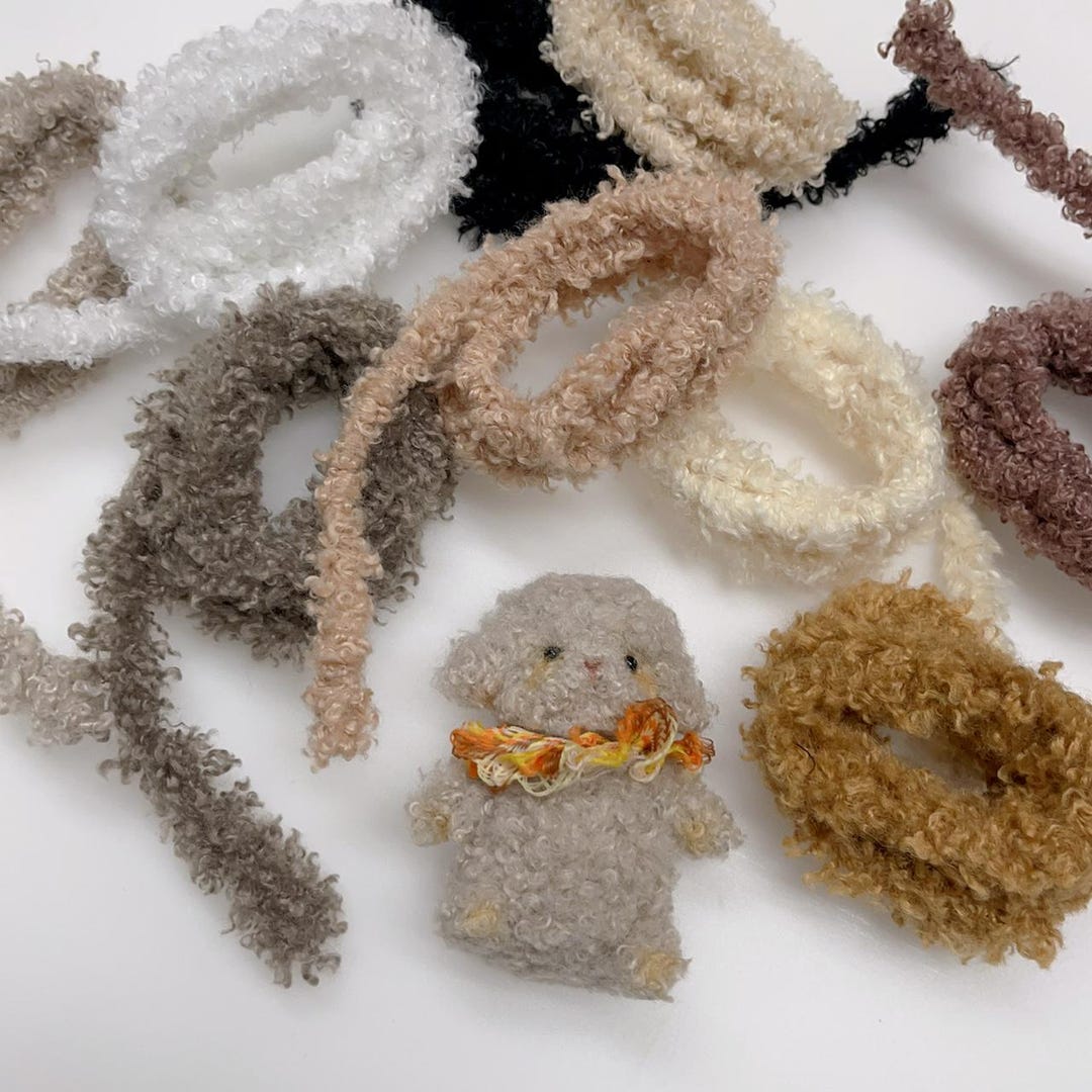 100cm L X 2pcs Curly Pipe Cleaner (thin) - Teddy Moru - Poodle Making ...