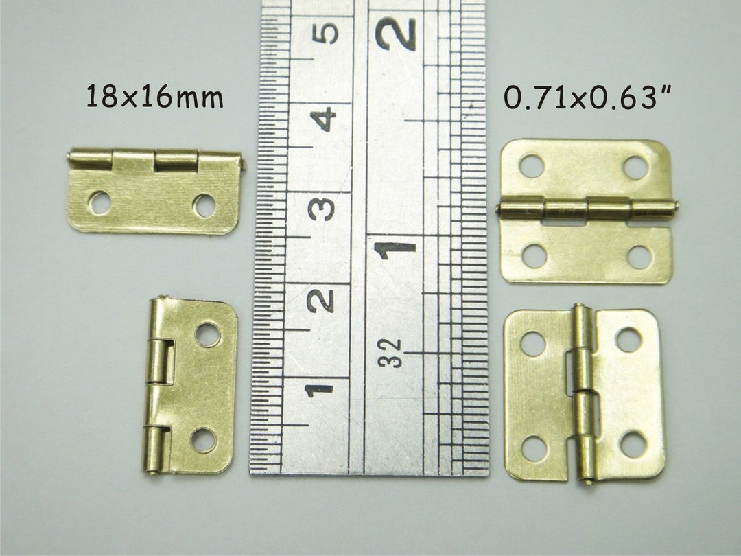 0.709"x0.63" /18x16mm - 8pcs Small Door Hinge Cabinet Hinges ...
