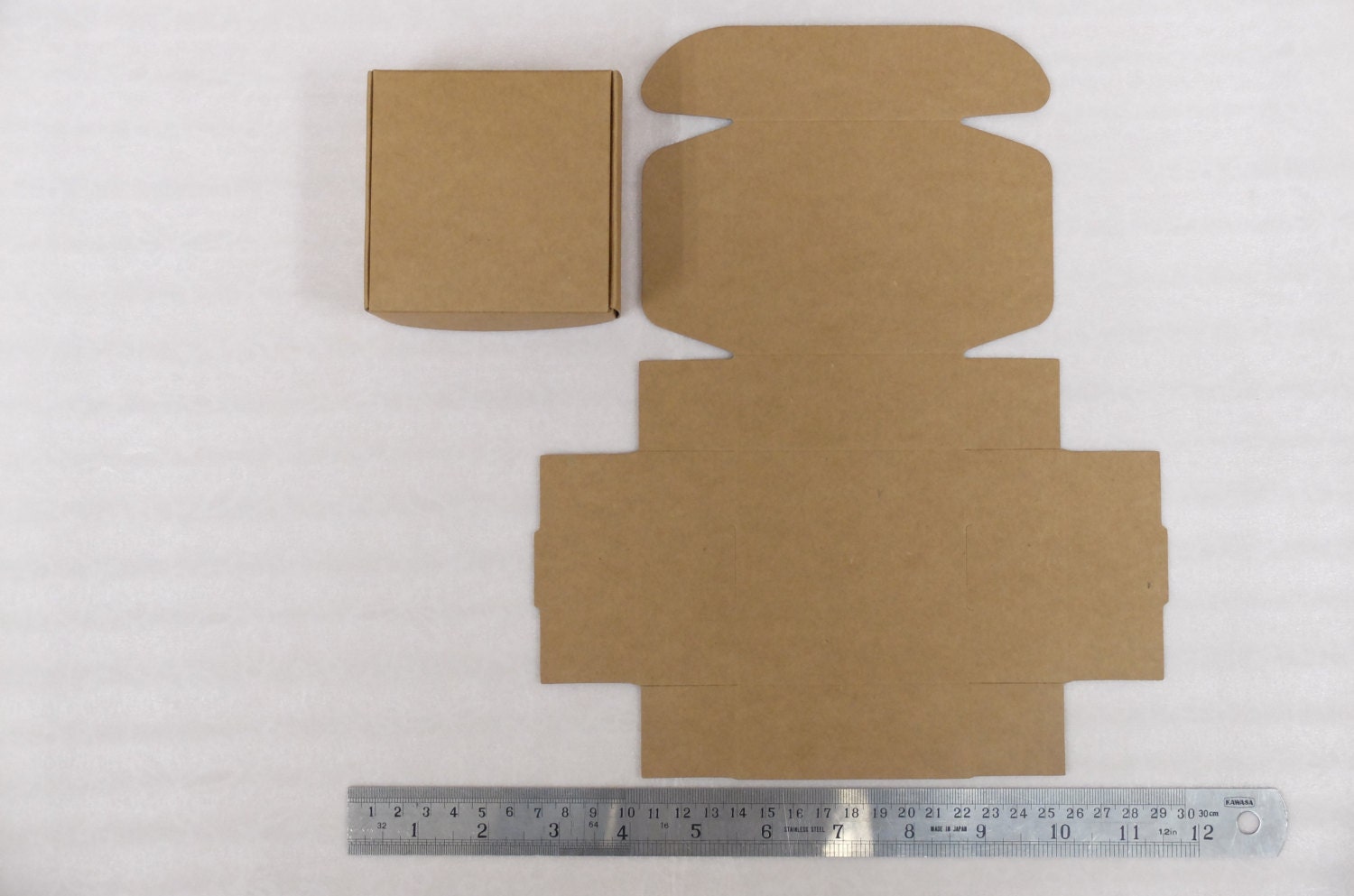 10pcs Paper Box 3.35 X 3.35 X 1.38" - Kraft Paper Box- Brown Paper Box ...