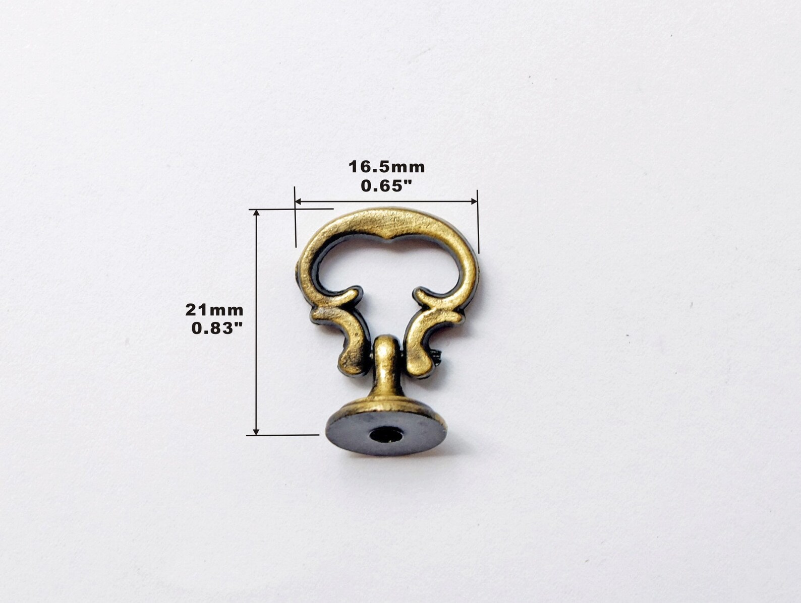Dia.0.65x0.83h / Dia.16.5x21mmh 4pcs Small Antique Bronze Door Knobs ...