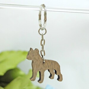 Wood Pitbull Keychain - Pit Bull Keyring - Pit Bull Keychain - Pitbull ...