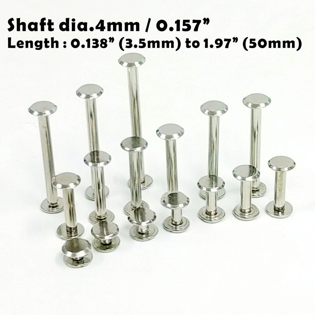 Dia.0.157" / Dia.4mm - Chicago Screws , Sheath Making , Binding Barrel ...