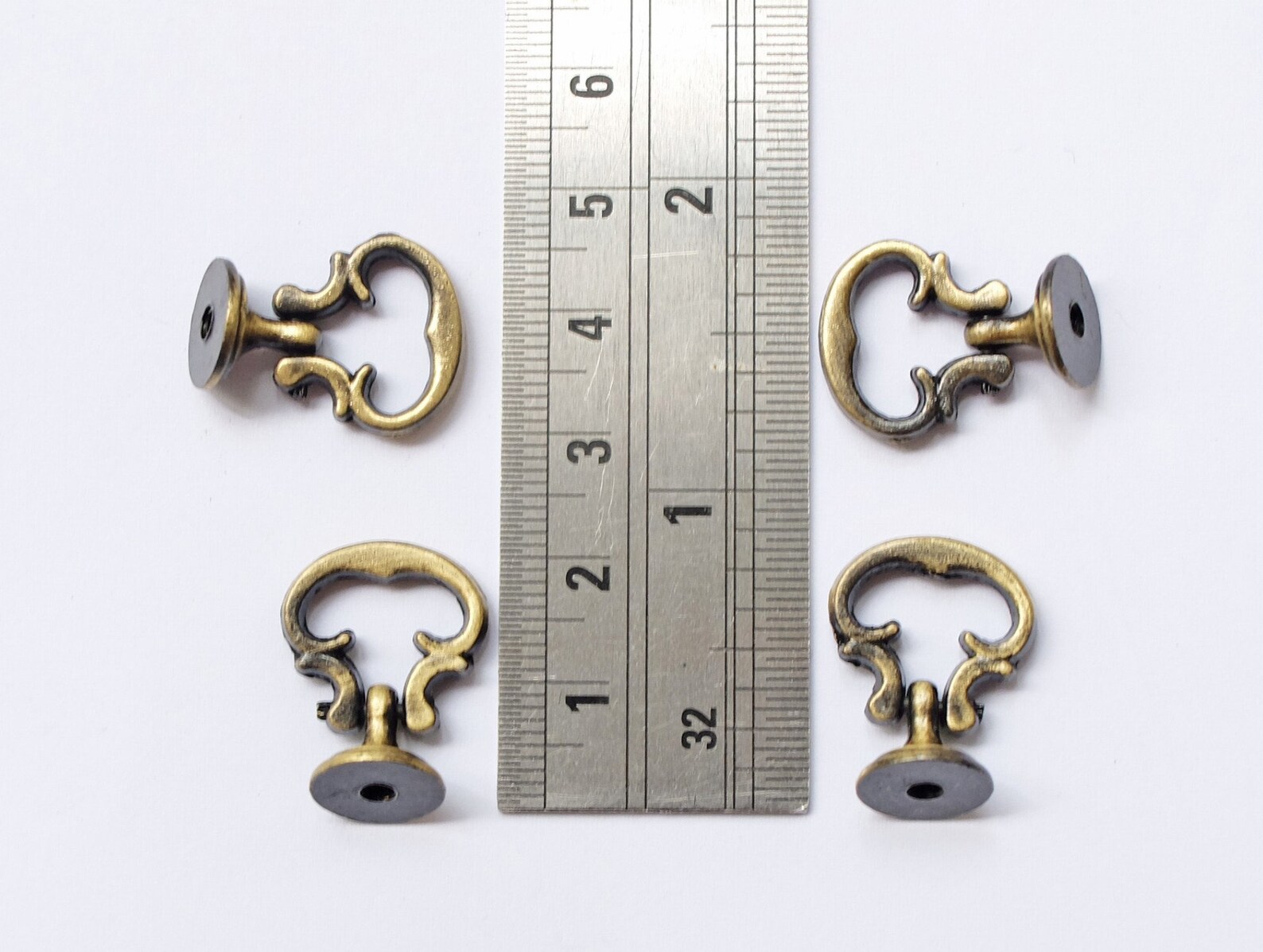 Dia.0.65x0.83h / Dia.16.5x21mmh 4pcs Small Antique Bronze Door Knobs ...