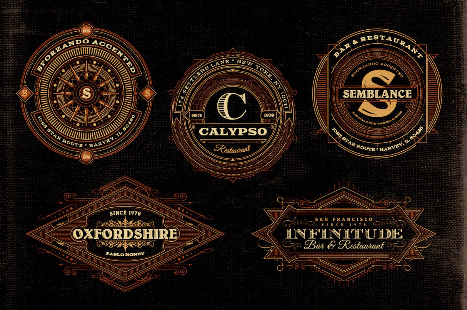 Complex Logos/signs/badges V.2 - Etsy