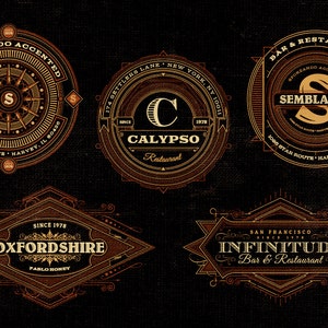 Complex Logos/signs/badges V.2 - Etsy