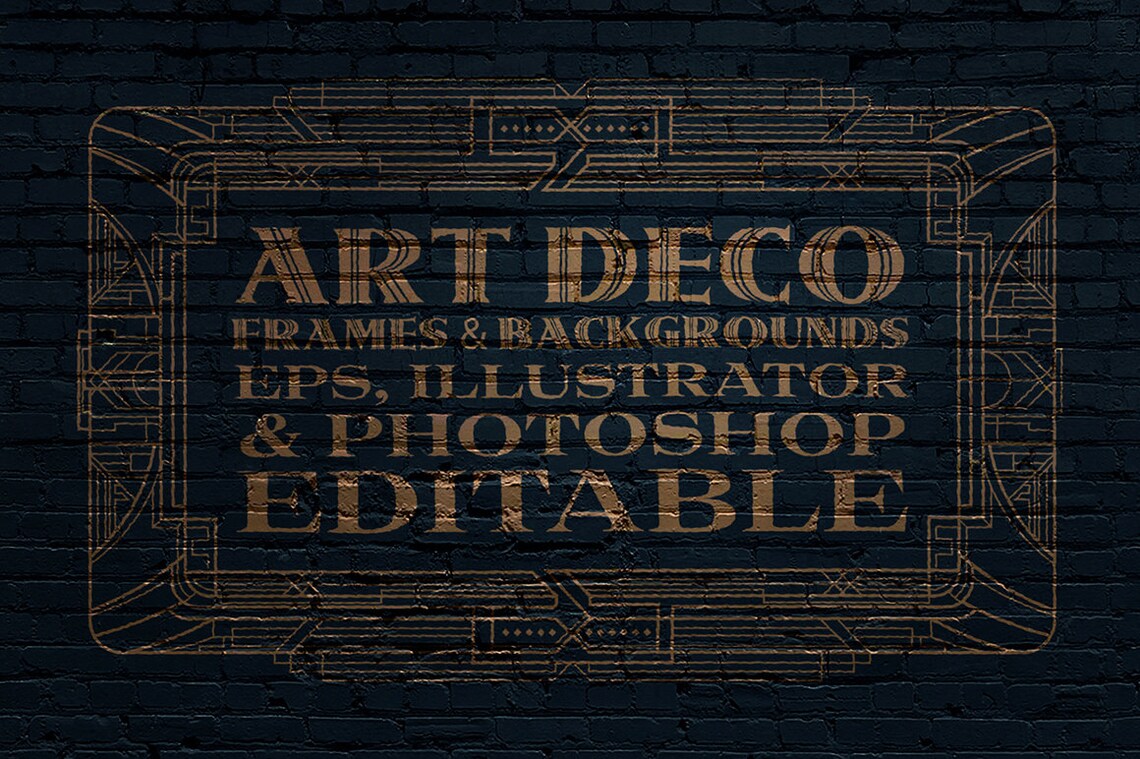 10 Frames Vol.2 - Art Deco Style - Etsy