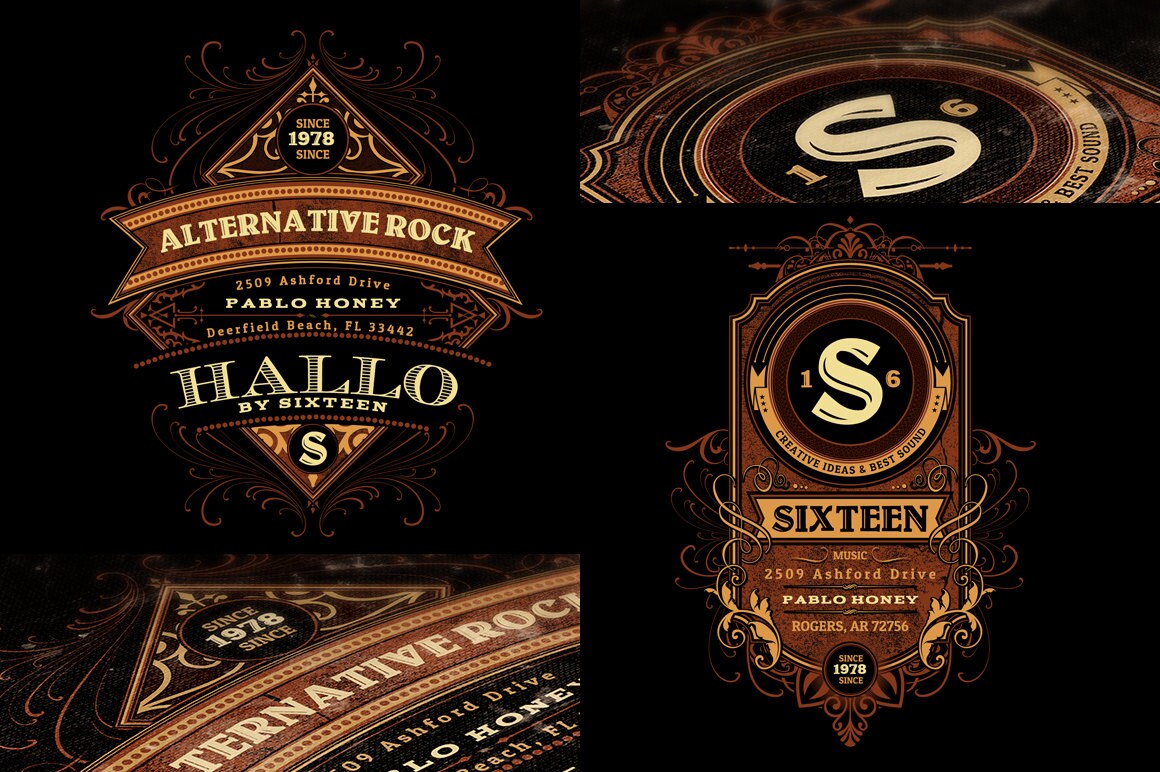 Complex Logos/signs/badges V.1 - Etsy