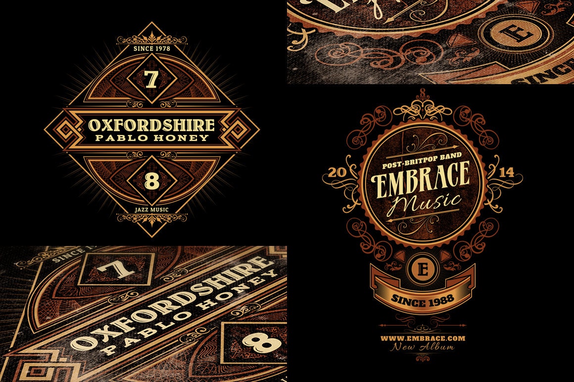 Complex Logos/signs/badges V.1 - Etsy