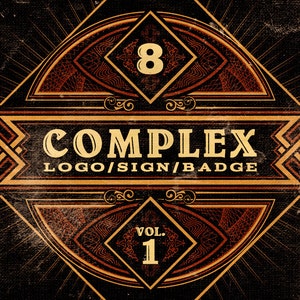 Complex Logos/signs/badges V.1 - Etsy