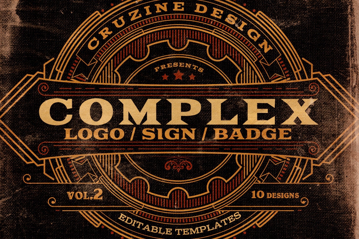 Complex Logos/signs/badges V.2 - Etsy