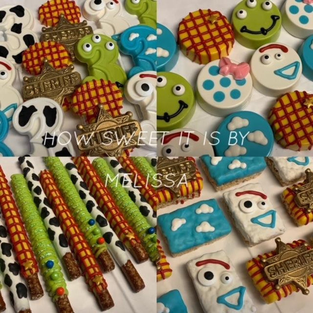 Toy Story Inspired Assortment - Chocolate Lollipops, Oreos, Pretzels ...